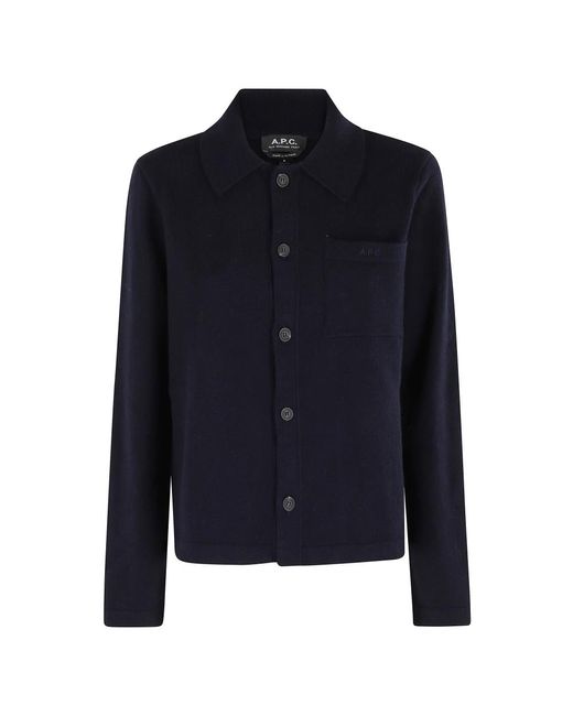 A.P.C. Light Jackets in Blue | Lyst UK