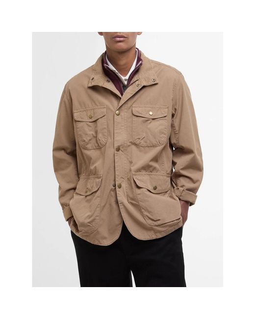 Barbour Light Jackets in Natural for Men | Lyst UK