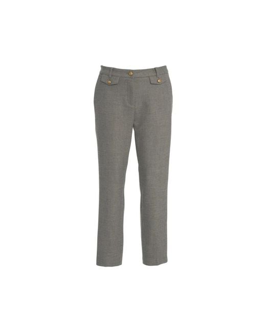 Cambio Slim-Fit Trousers in Grey | Lyst UK