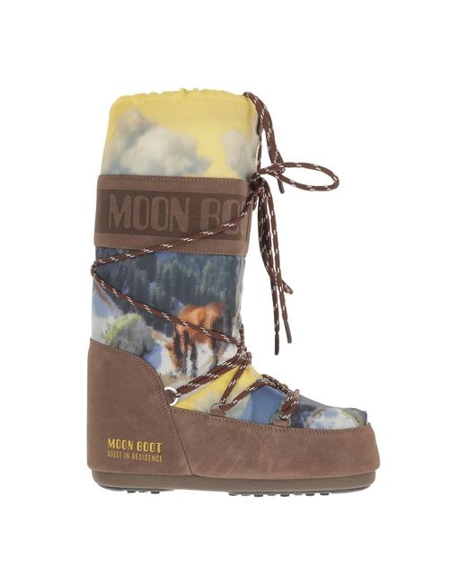 Moon Boot Winter Boots in Brown | Lyst UK