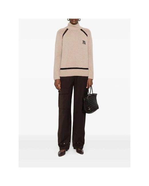 Ermanno Scervino Turtlenecks in Natural | Lyst UK