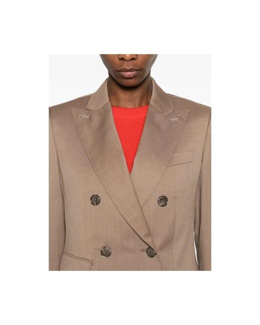 Max Mara Blazers in Brown | Lyst