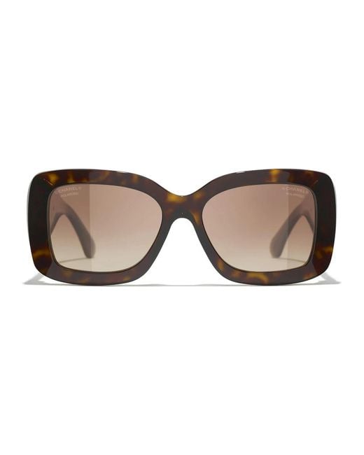CHANEL Sunglasses in Brown | Lyst UK