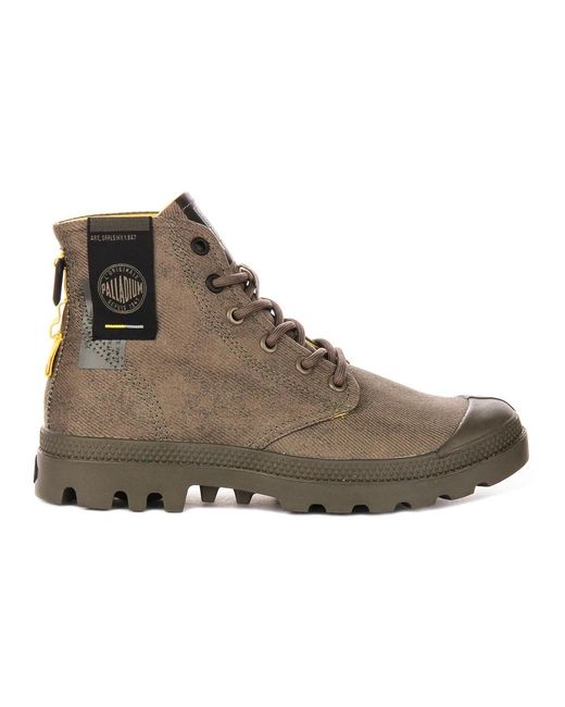 Palladium Lace-Up Boots in Brown for Men | Lyst UK