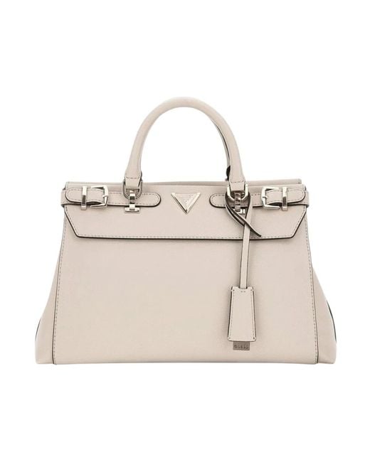 Guess Handbags in Natural | Lyst