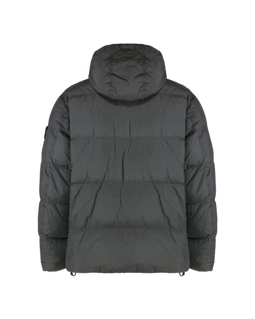 Stone Island Down Jackets in Grey for Men | Lyst UK