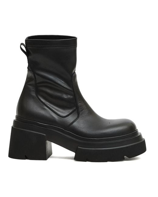 Elena Iachi Heeled Boots in Black | Lyst UK