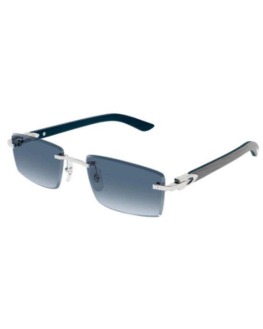 Cartier Sunglasses in Blue | Lyst