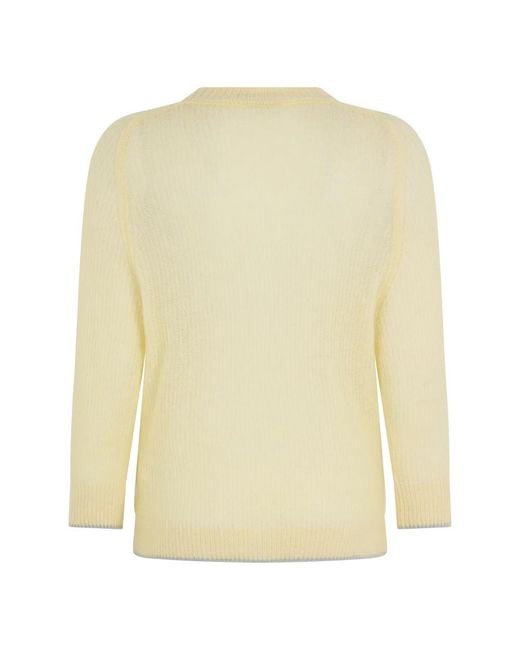 Peserico Round-Neck Knitwear in White | Lyst UK