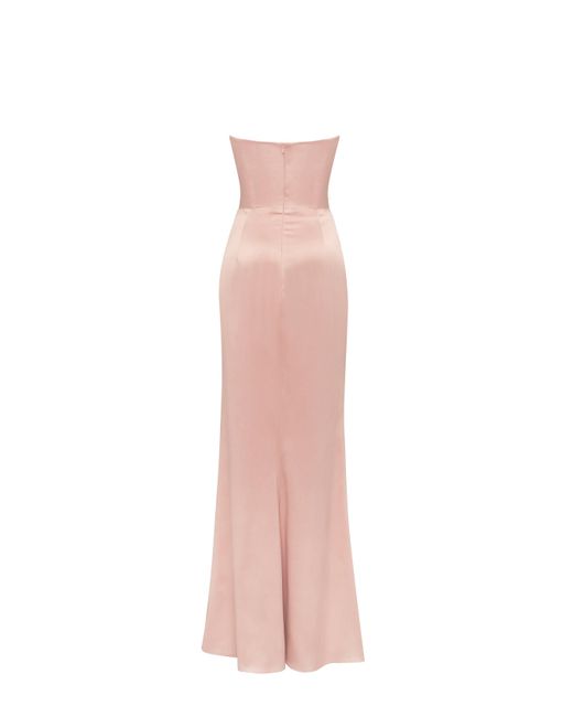 Millà Fancy Satin Maxi Dress, Garden Of Eden in Pink | Lyst