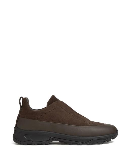 ZEGNA Monte Sneakers Triple Stitch in Brown for Men | Lyst UK