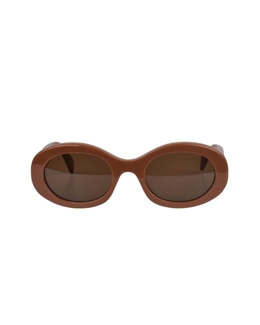 Celine Triomphe 01 Sunglasses in Brown | Lyst UK