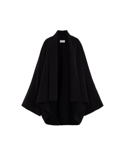The Row Mavis Oversized Cashmere Cloak Coat in Black | Lyst