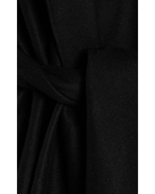 Brandon Maxwell The Alden Wool Long Coat in Black | Lyst