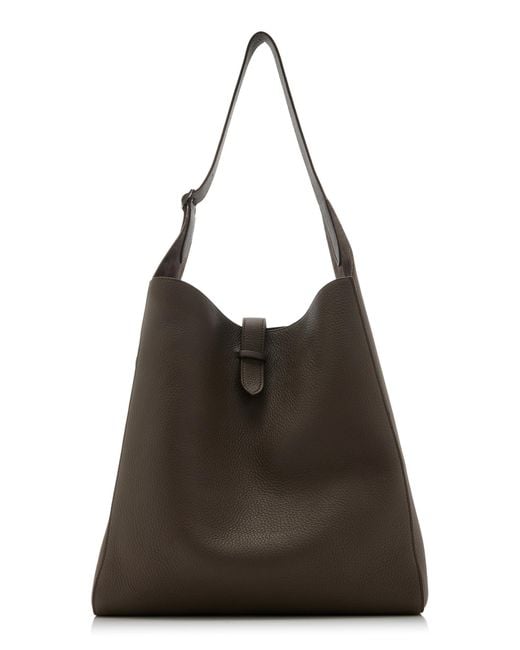 The Row Blake Leather Hobo Bag in Brown | Lyst UK