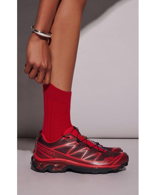 Salomon Xt-6 Sneakers in Red | Lyst