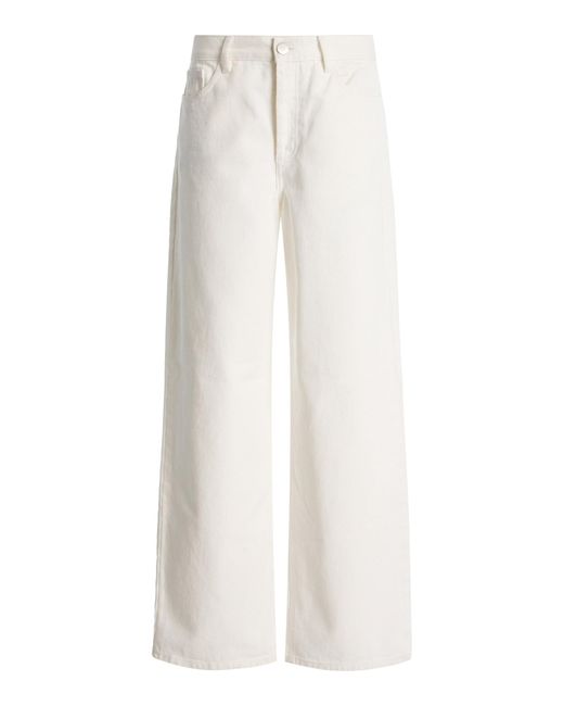 By Malene Birger Vinola Mid-Rise Wide-Leg Jeans in White | Lyst UK