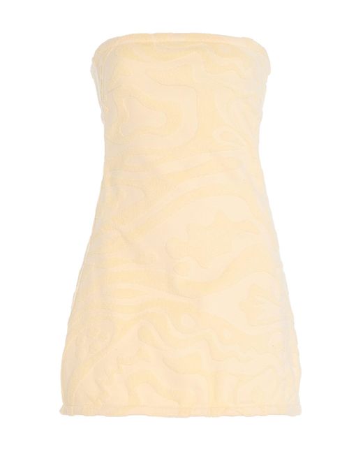 Oas Exclusive Husk Rapture Yelanda Cotton-Terry Dress in Natural | Lyst UK