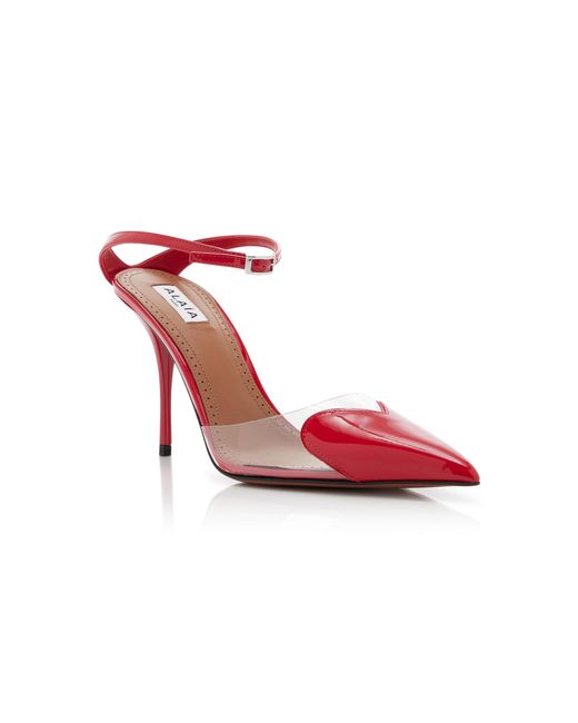 Alaïa Patent Leather, Pvc Pumps in Red | Lyst