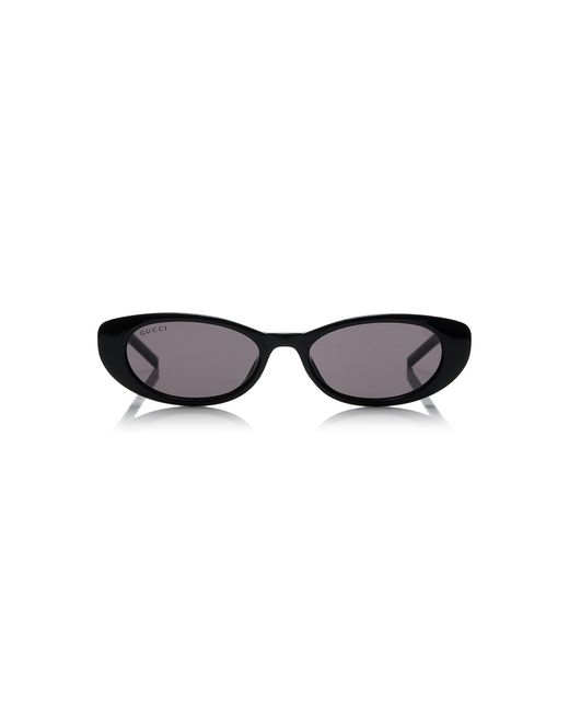 Gucci G String Cat-Eye Acetate Sunglasses in Black | Lyst