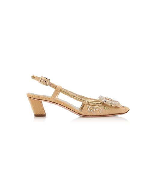Roger Vivier Ramage Slingbacks in Metallic | Lyst UK