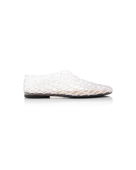 The Row Mara Cutout Pvc Flats in White | Lyst