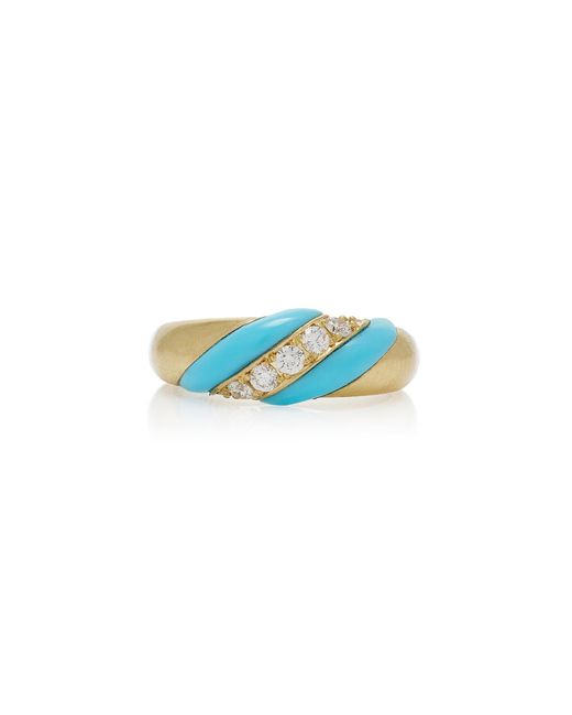 Jenna Blake 18K; Diamond And Ring in Blue | Lyst