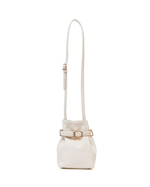Jonathan Simkhai River Leather Bucket Bag in White | Lyst UK