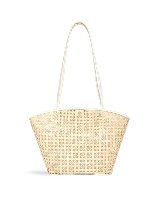 Bembien Mira Large Rattan Tote in White | Lyst