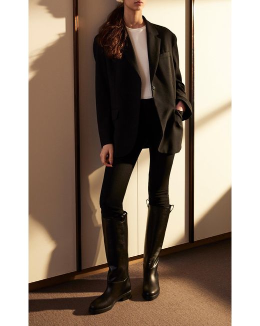 Flattered Frances Leather Knee High Boots in Black | Lyst