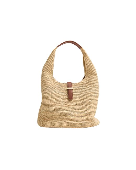 Jonathan Simkhai Khai Large Raffia Hobo Bag in White | Lyst UK