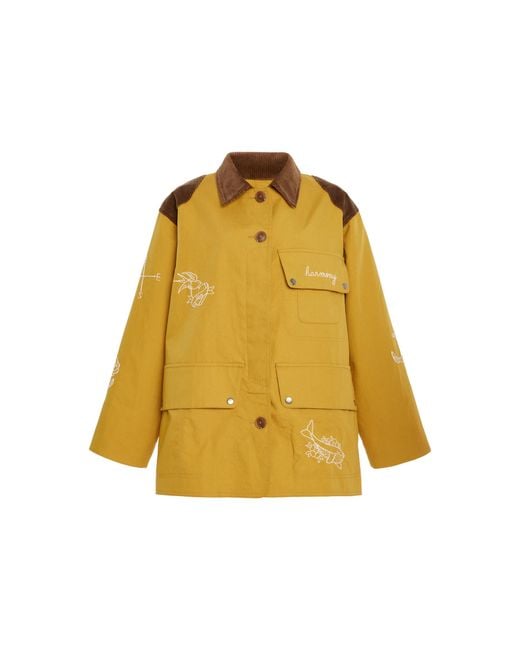 Sea Clyde Cotton Lighthouse Jacket in Yellow | Lyst UK