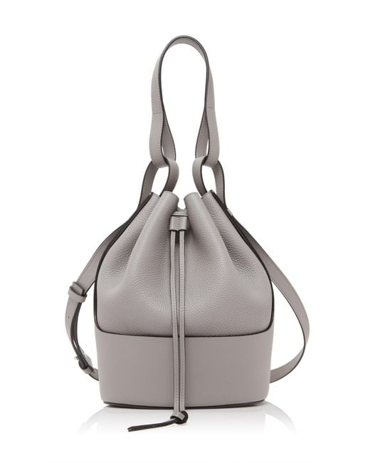 Loewe Balloon Leather Shoulder Bag in Grey | Lyst Canada