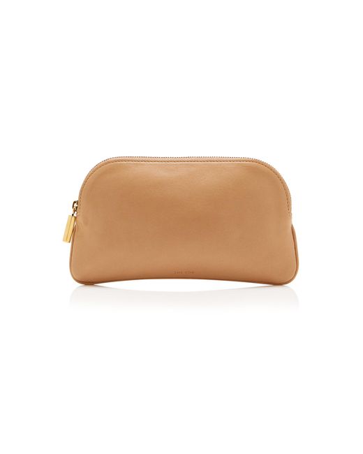 The Row E/W Circle Pouch in Natural | Lyst