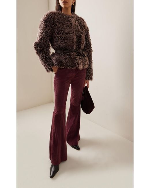 Ulla Johnson Yulia Reversible Shearling-leather Jacket in Black | Lyst