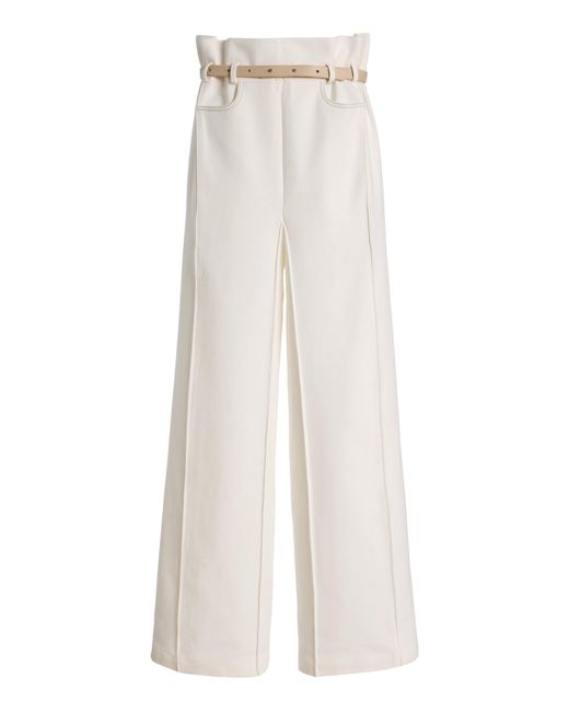 Bevza Rigid High-rise Square Jeans in White | Lyst UK