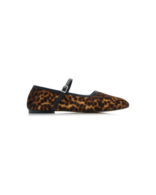 Frēda Salvador Laurel Leopard Pony Hair Ballet Flats | Lyst