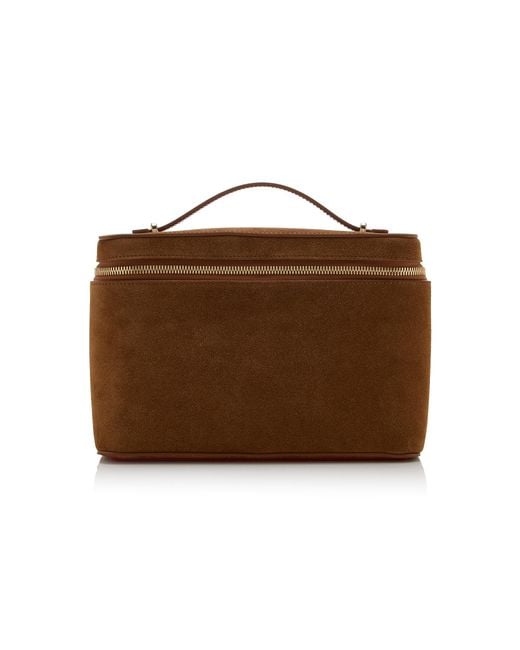 Christian Louboutin Djanis Suede Top Handle Bag in Brown | Lyst