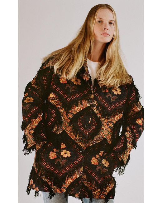 Blazé Milano Magic Carpet Printed Cotton-blend Hunny Jacket - Lyst