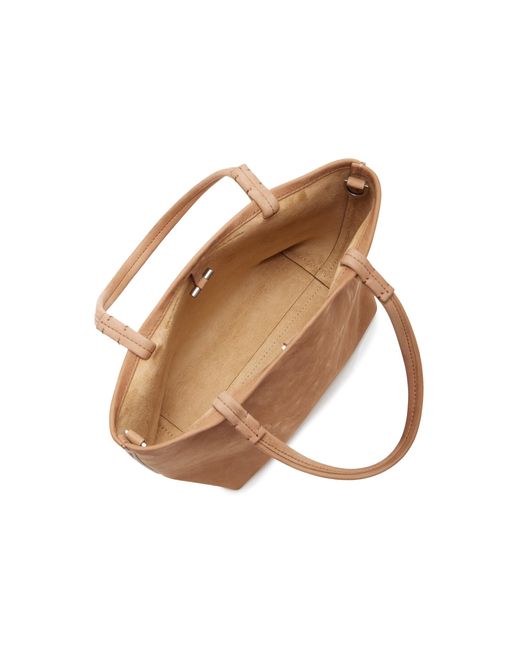 The Row Small Park Suede Tote Bag in Brown | Lyst
