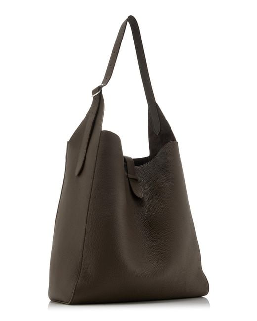 The Row Blake Leather Hobo Bag in Brown | Lyst UK