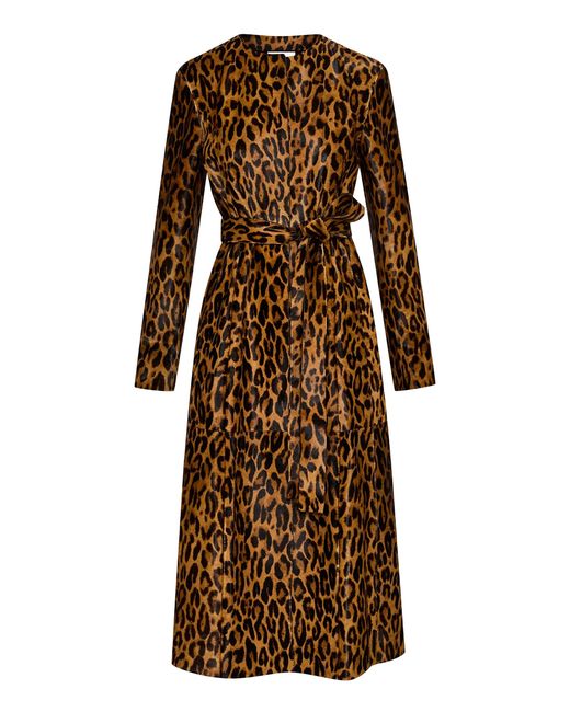 Aflalo Affine Ponyhair Coat in Brown | Lyst UK