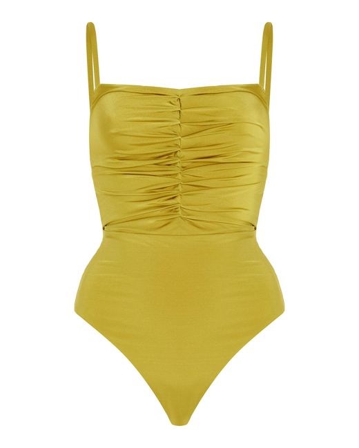 Moré Noir Blair One-Piece Swimsuit in Yellow | Lyst
