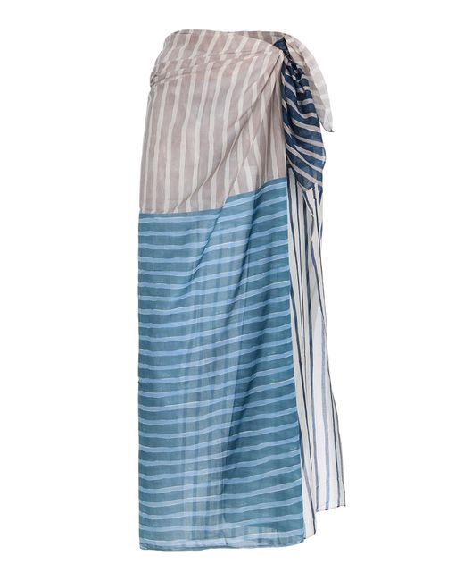 Soleil Soleil Square Pareo in Blue | Lyst
