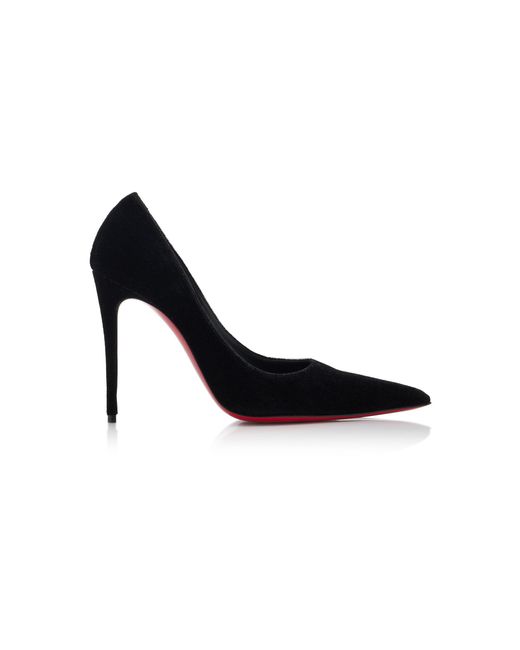Christian Louboutin Kate Max 100mm Veau Velours Pumps in Christian Louboutin Kate Max 100mm Veau Velours Pumps in