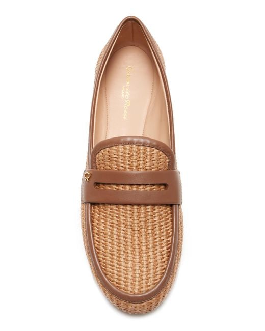 Gianvito Rossi Marbella Raffia Loafers in Brown | Lyst