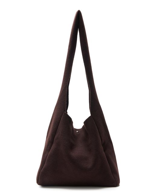 AYA MUSE Vale Wool Crossbody Tote Bag in Brown | Lyst