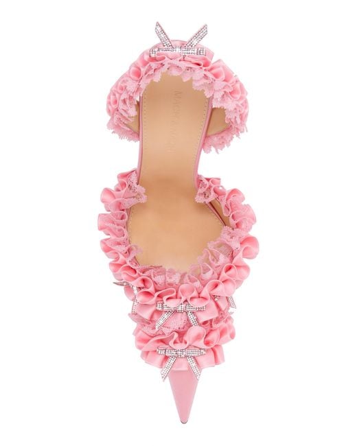 Mach & Mach Beauty Of Antoinette Satin Slingback Pump in Pink | Lyst Australia