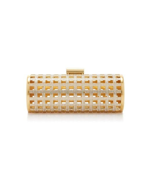 Jonathan Simkhai Aviary Crystal-embellished Gold-tone Cage Clutch in ...