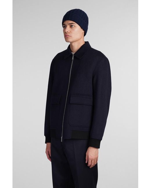 Theory Sean Df Al New Divid Casual Jacket in Blue for Men | Lyst